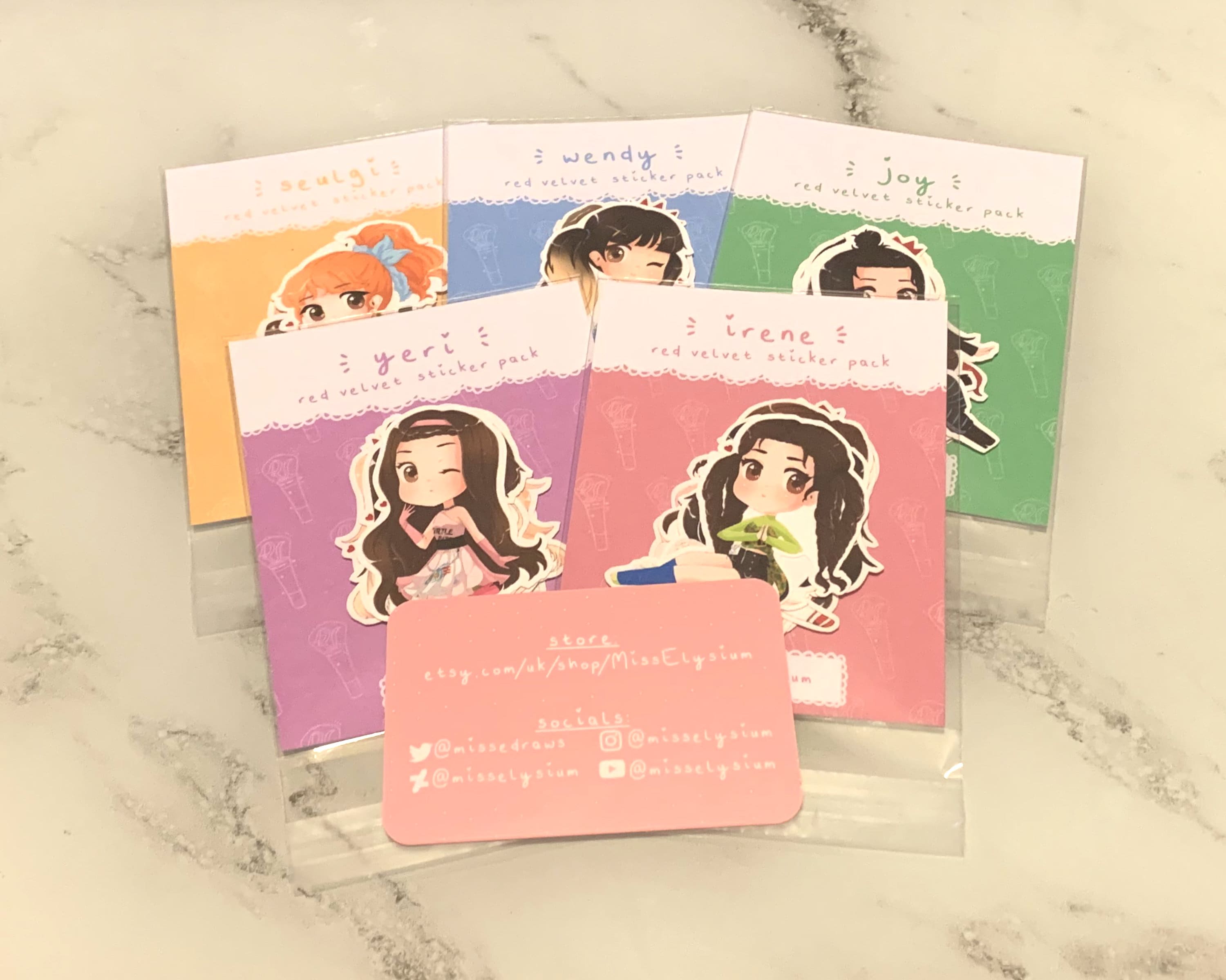 KPOP Stickers Red Velvet Member Sets | Etsy