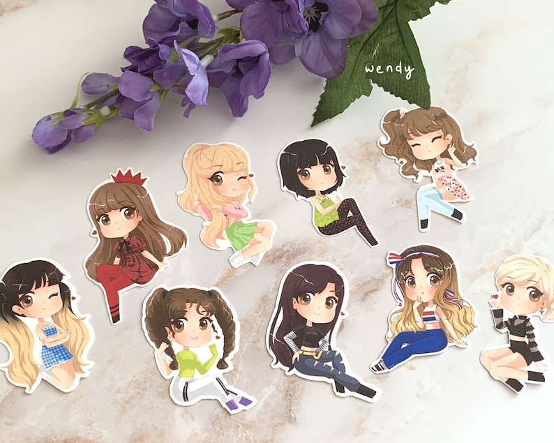 KPOP Stickers Red Velvet Member Sets - Etsy