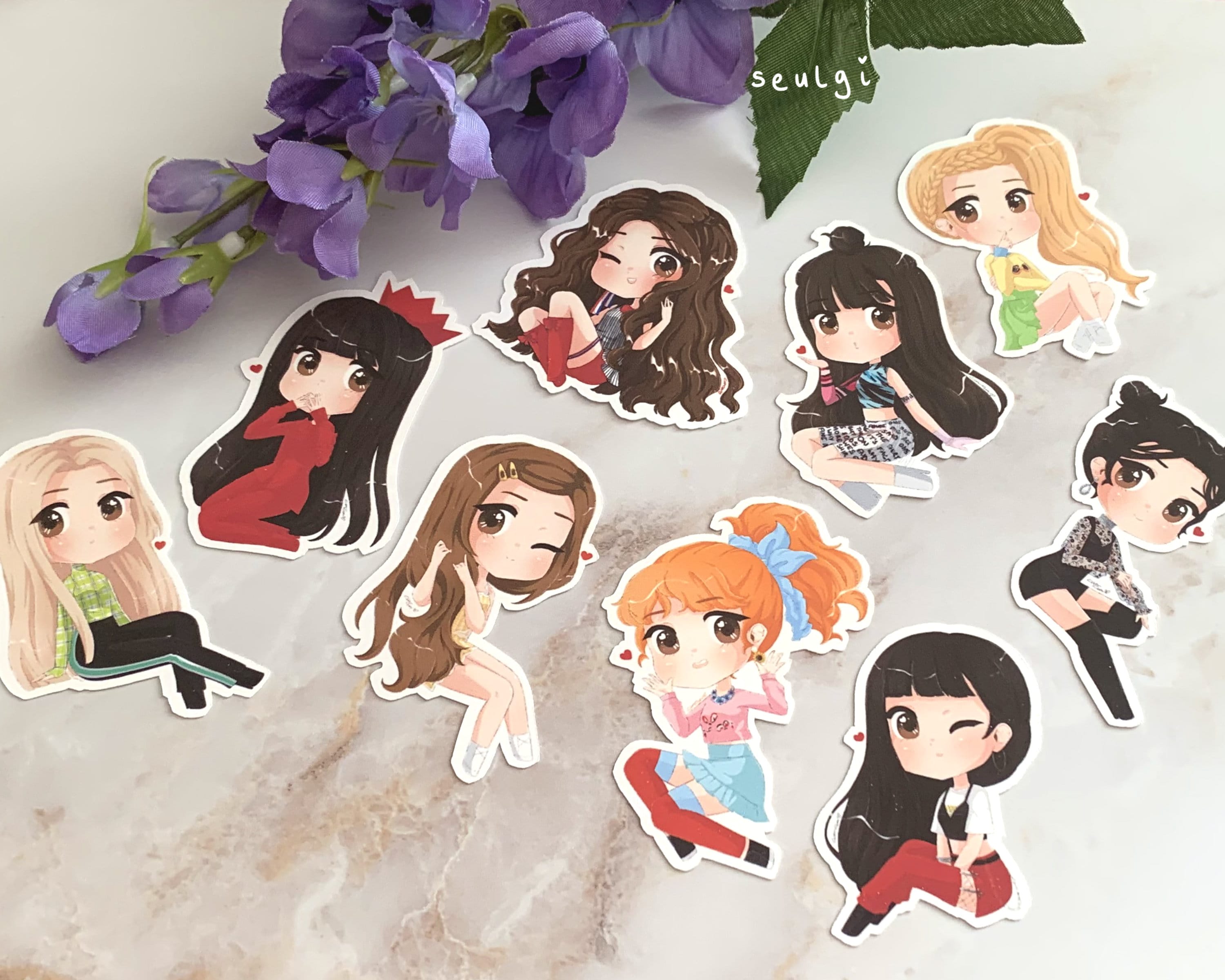 KPOP Stickers Red Velvet Member Sets | Etsy
