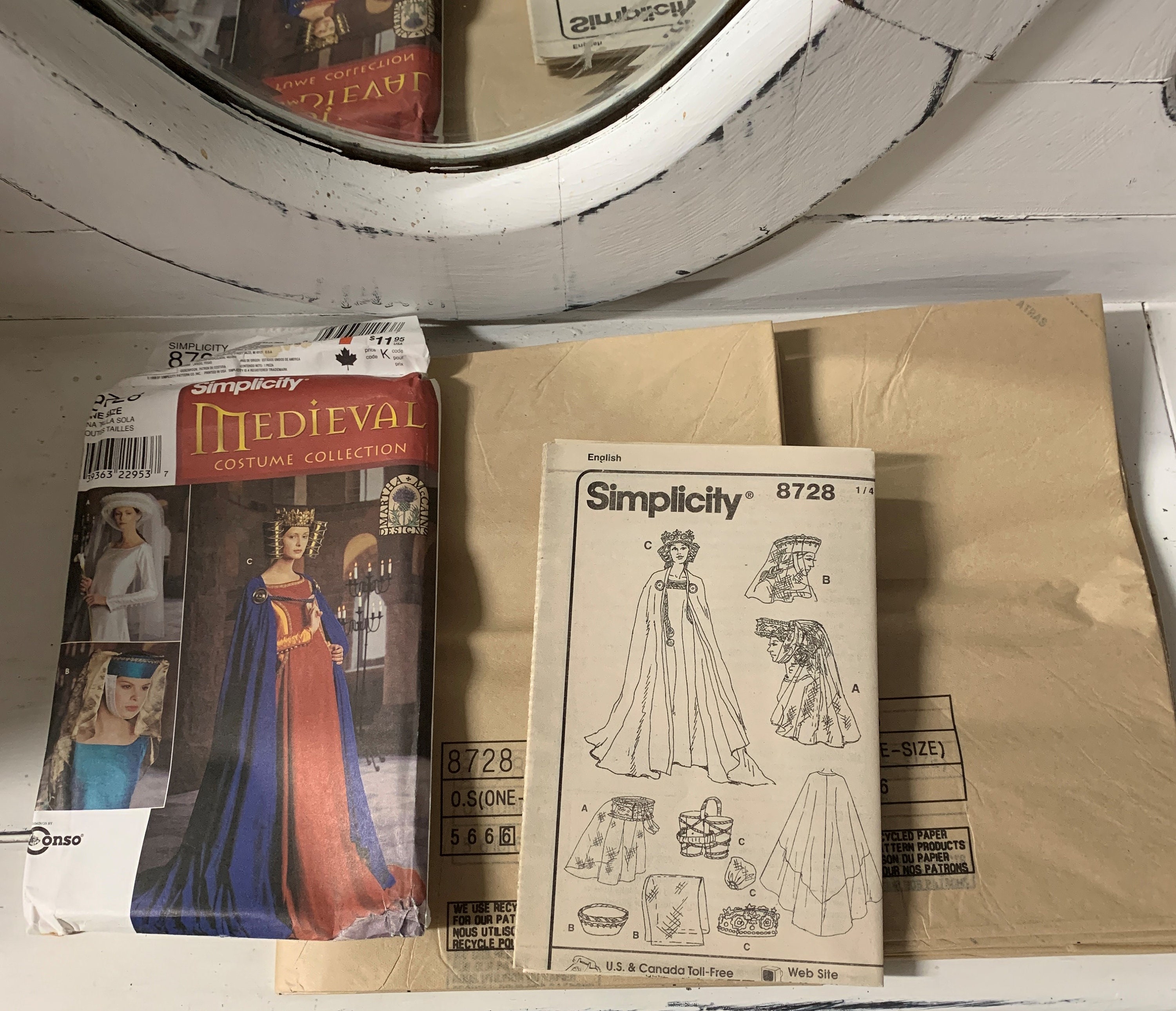 Medieval Costume Collection Pattern, Simplicity 8728, Cape and ...