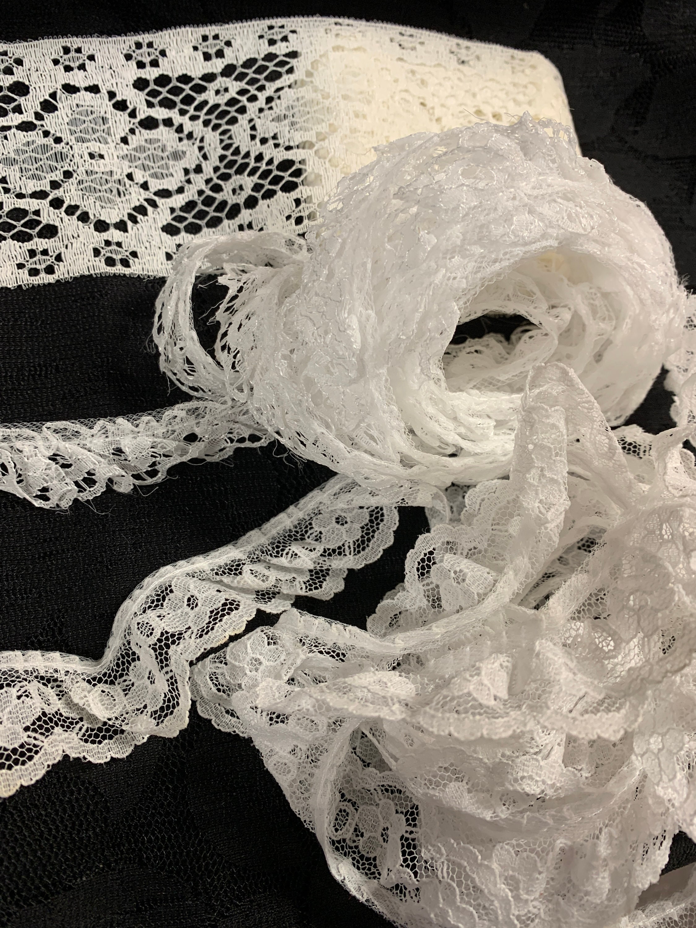 Lace Trims. 3 Different Patterns. 9 Yards of White and Neutral - Etsy