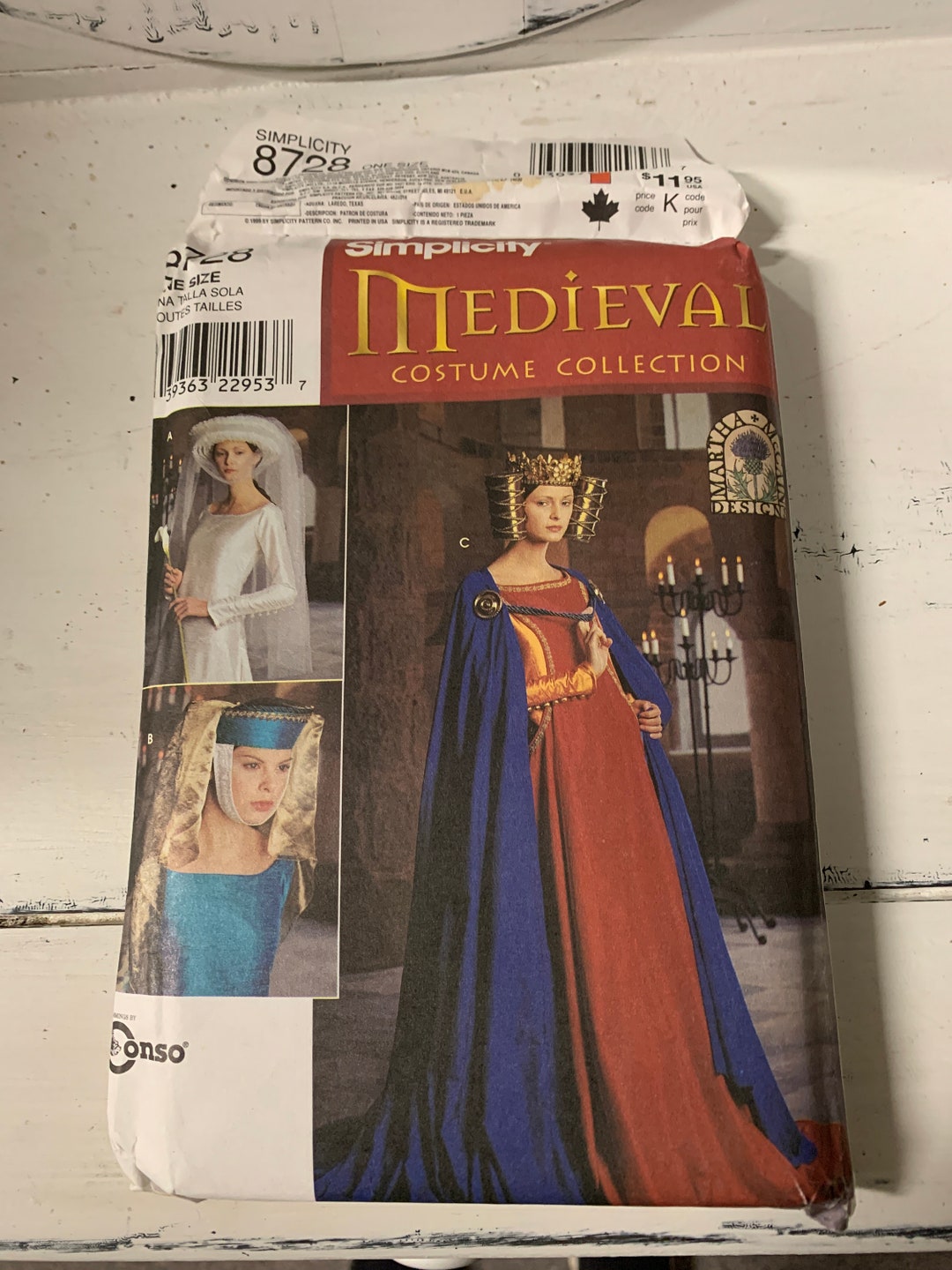 Medieval Costume Collection Pattern, Simplicity 8728, Cape and ...