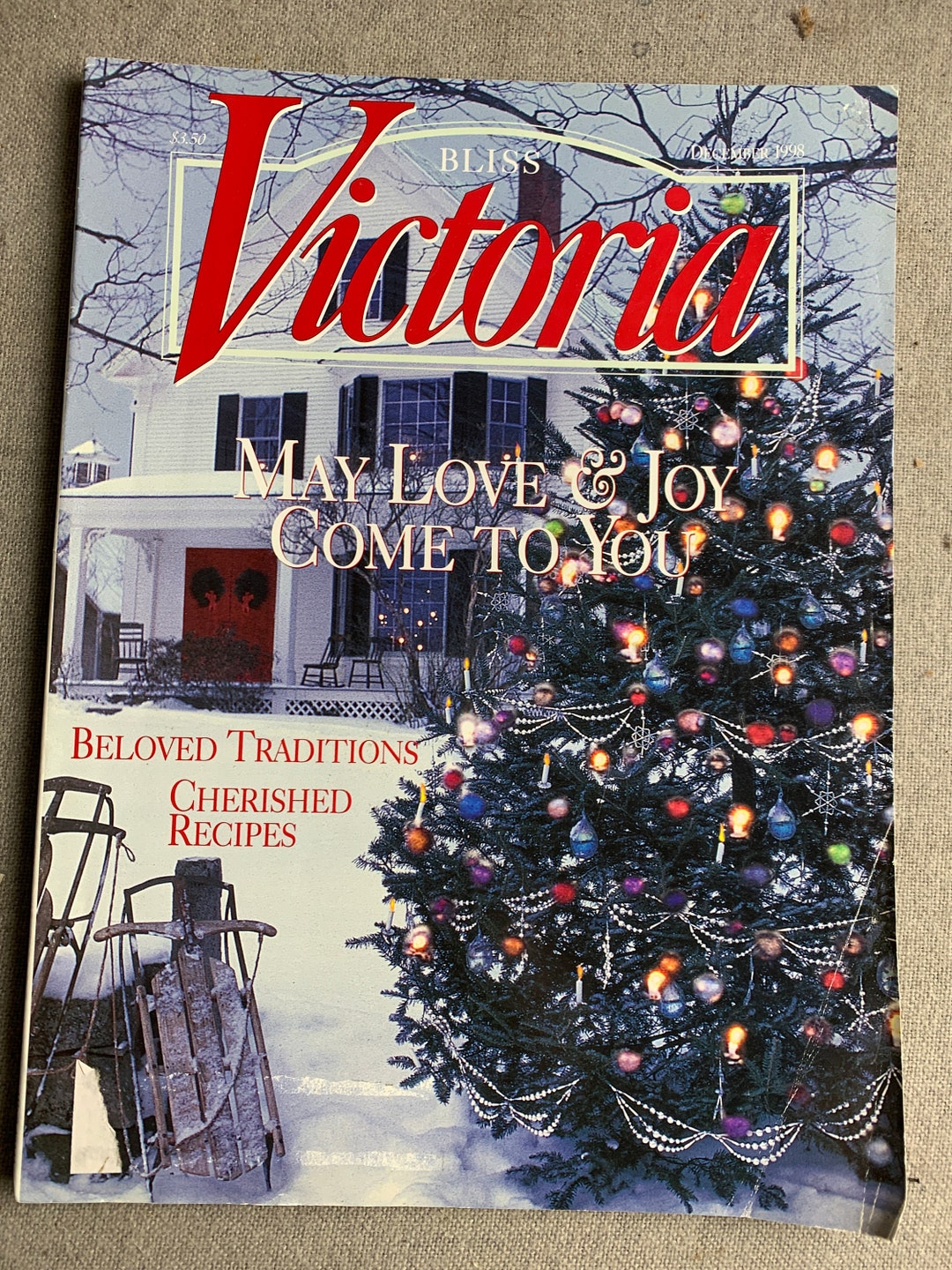 Victoria Magazine, December 1998, Christmas, New Orleans, Boston, Plum ...