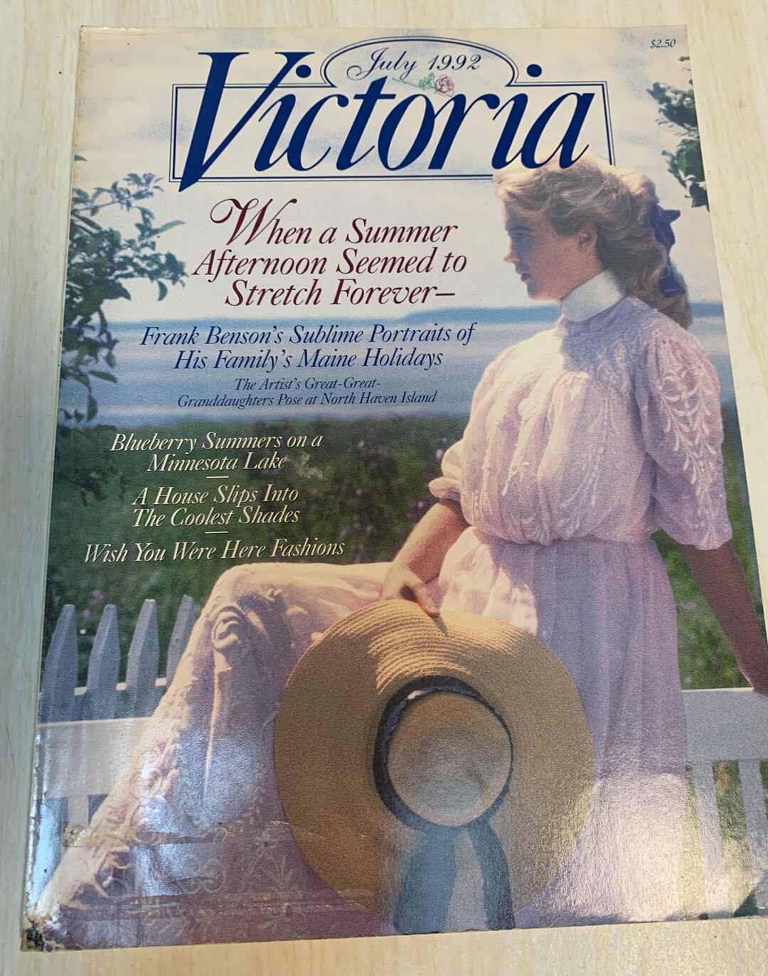 Victoria Magazine, July 1992, by the Sea, Maine, Long Island, Hats ...