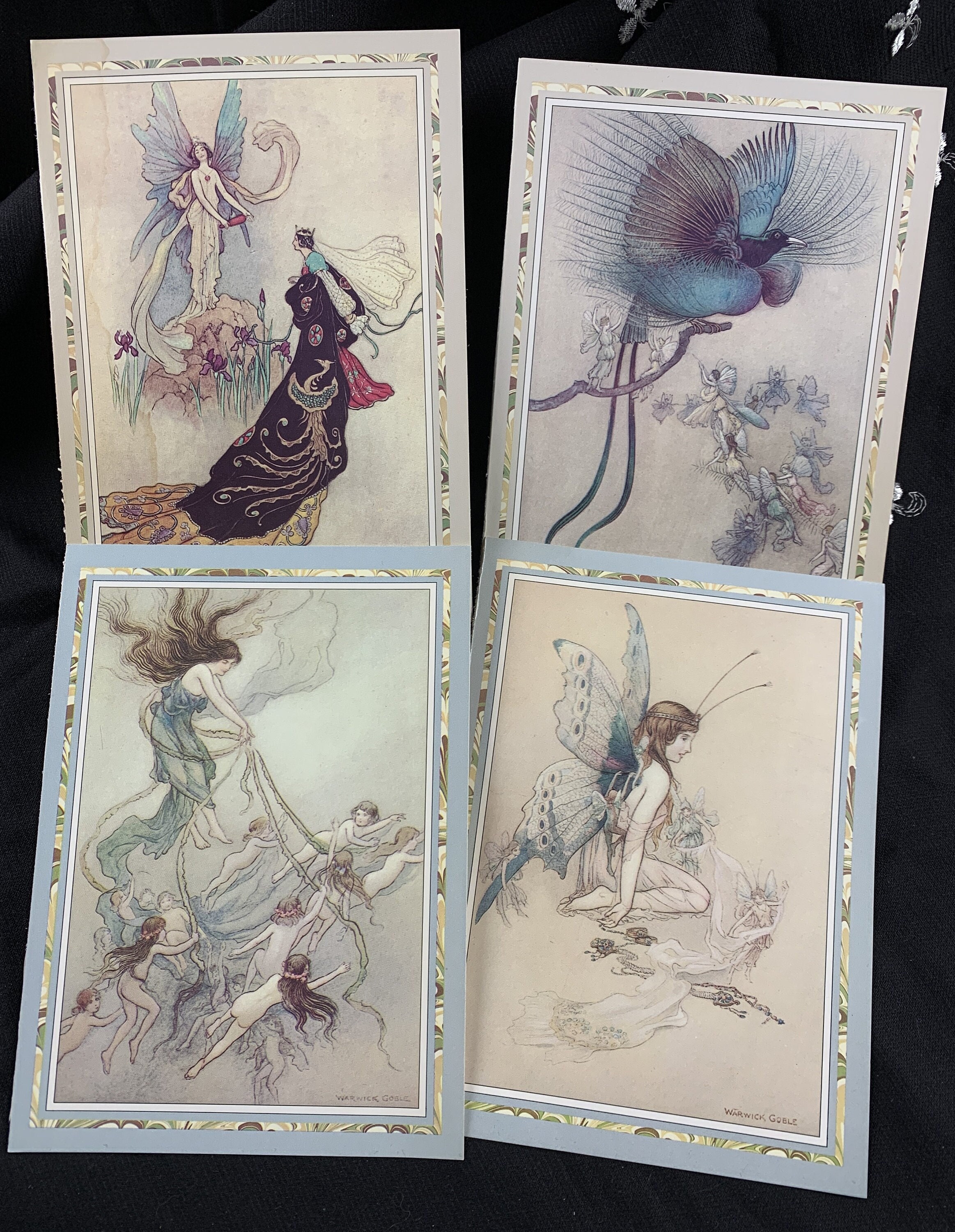 4 Used Fairy Ephemera/scrap Cards, 1980s. Greeting Card Covers, Bits ...