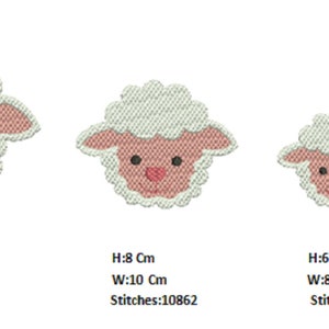 Sheep Machine Embroidery Design- 3 Sizes - Etsy
