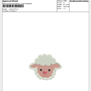Sheep Machine Embroidery Design- 3 Sizes - Etsy