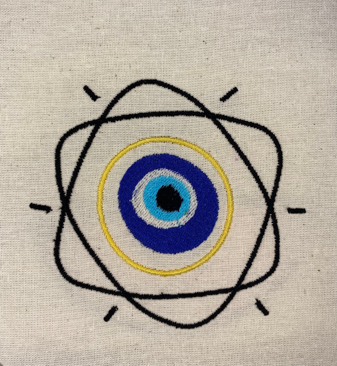 Nazar-evil Eye- Machine Embroidery Designs-5 Sizes - Etsy