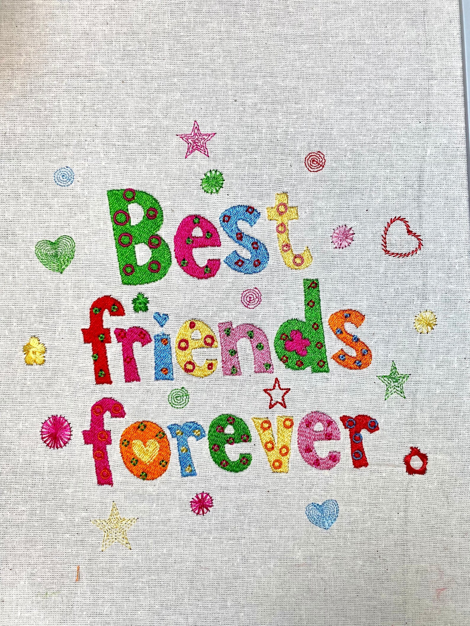 Best Friends Forever Machine Embroidery Designs 2 Sizes - Etsy
