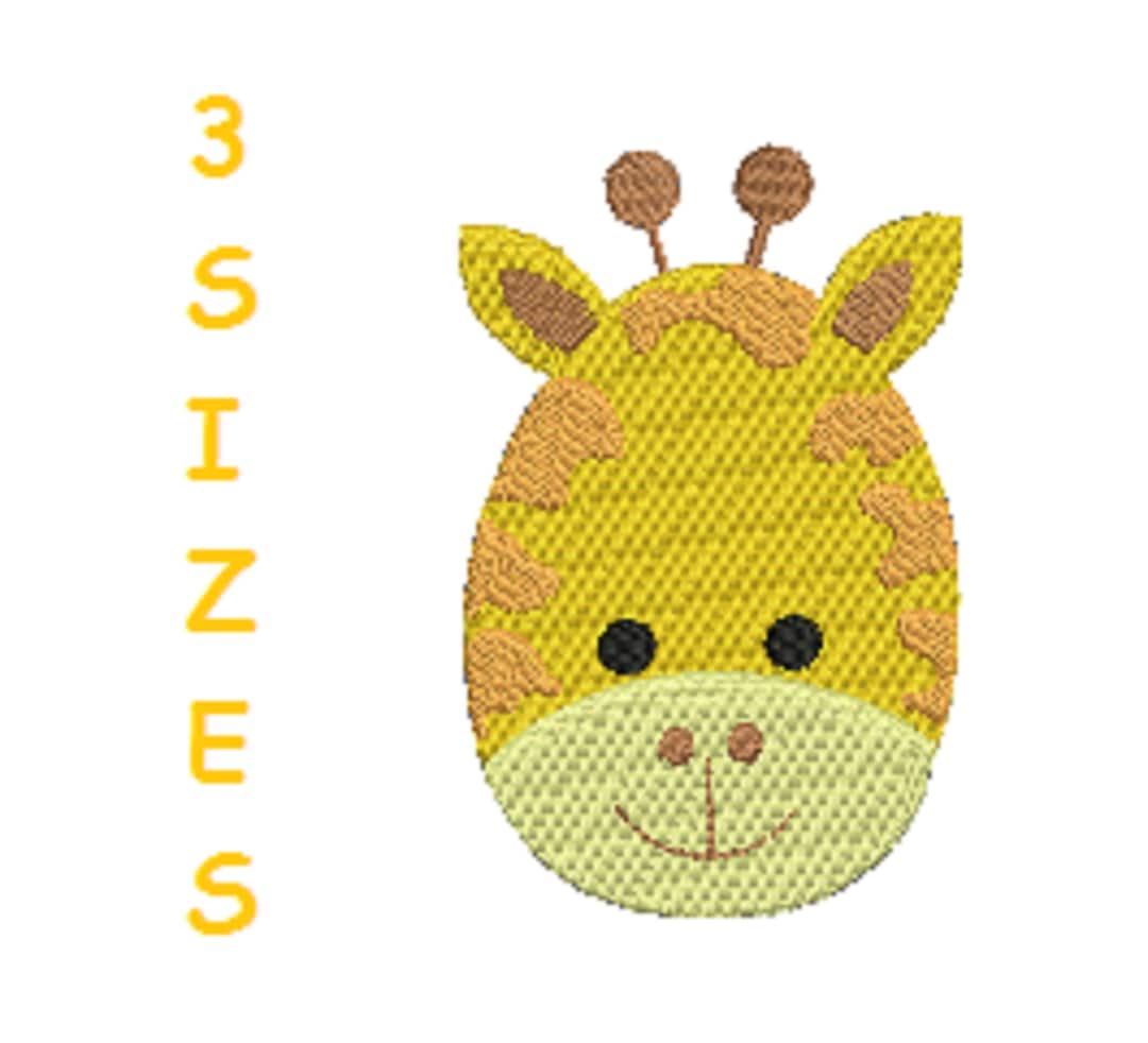 Giraffe Machine Embroidery Design 3 Sizes - Etsy