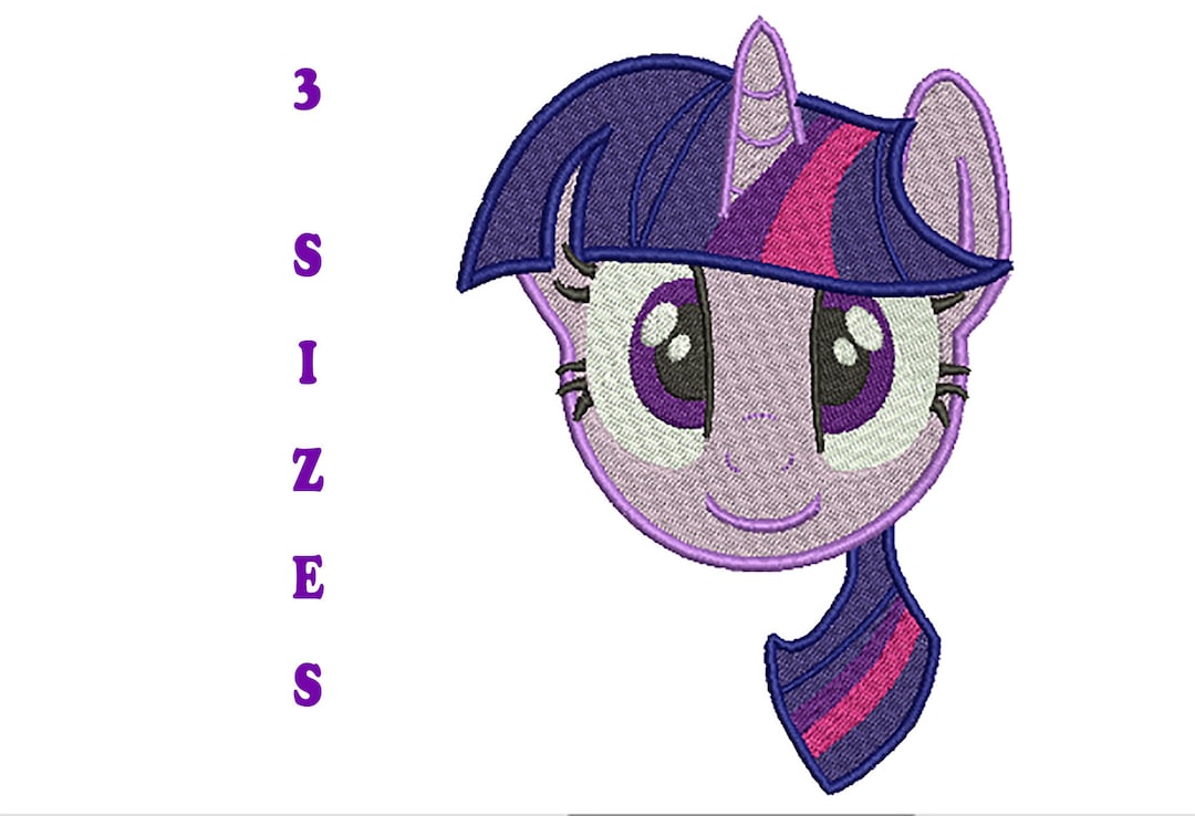 Twilight Pony Machine Embroidery Design 3 Sizes - Etsy