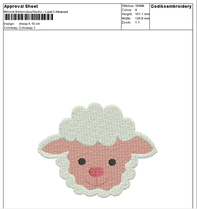Sheep Machine Embroidery Design 3 Sizes - Etsy