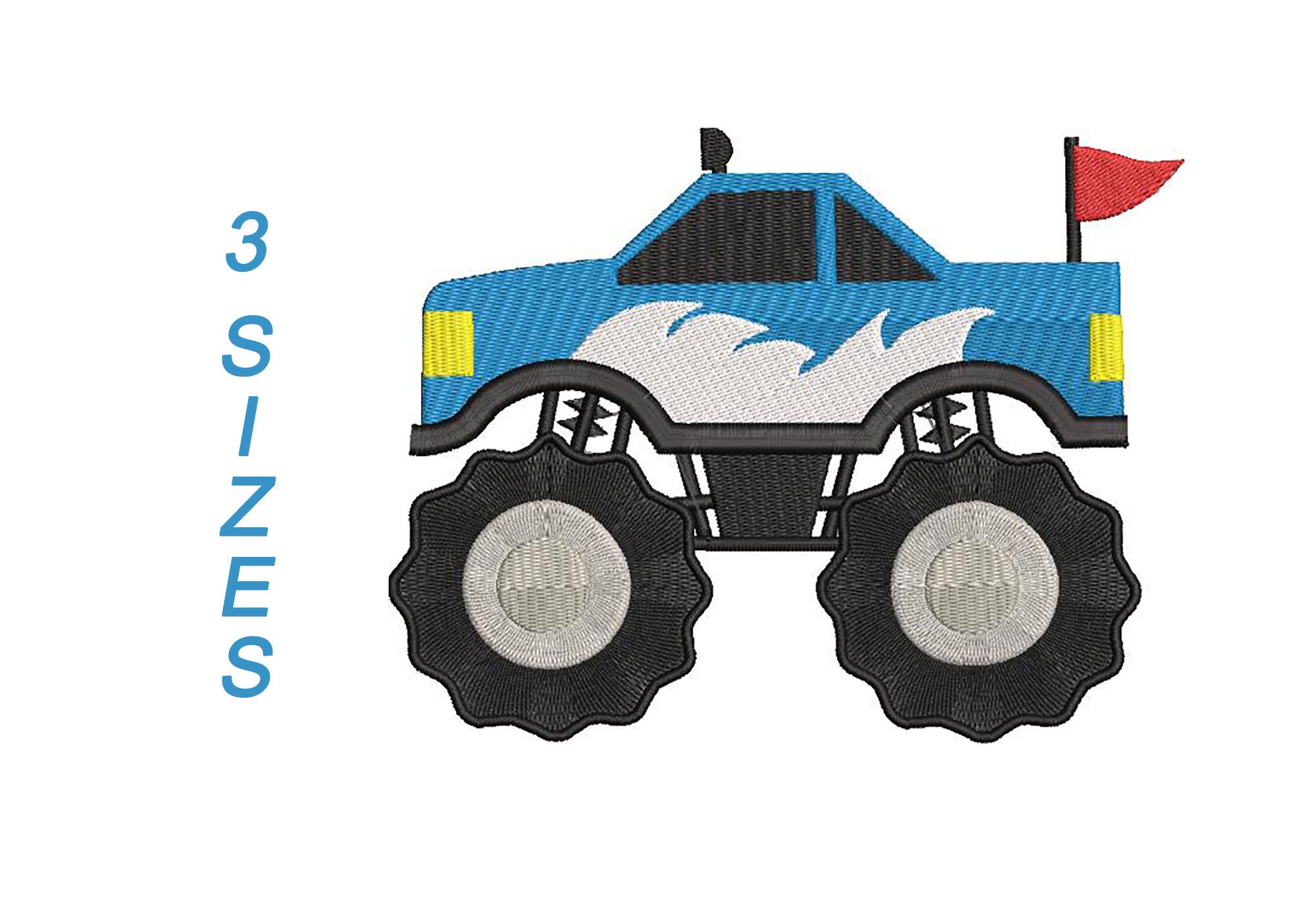 Big Wheels Machine Embroidery Design 3 Sizes - Etsy