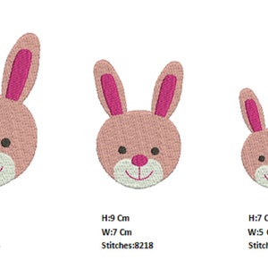 Rabbit Machine Embroidery Design- 3 Sizes - Etsy