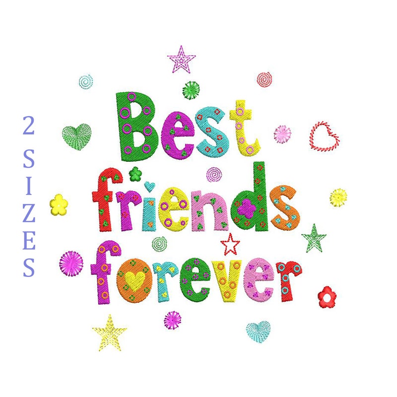Friends Embroidery - Etsy