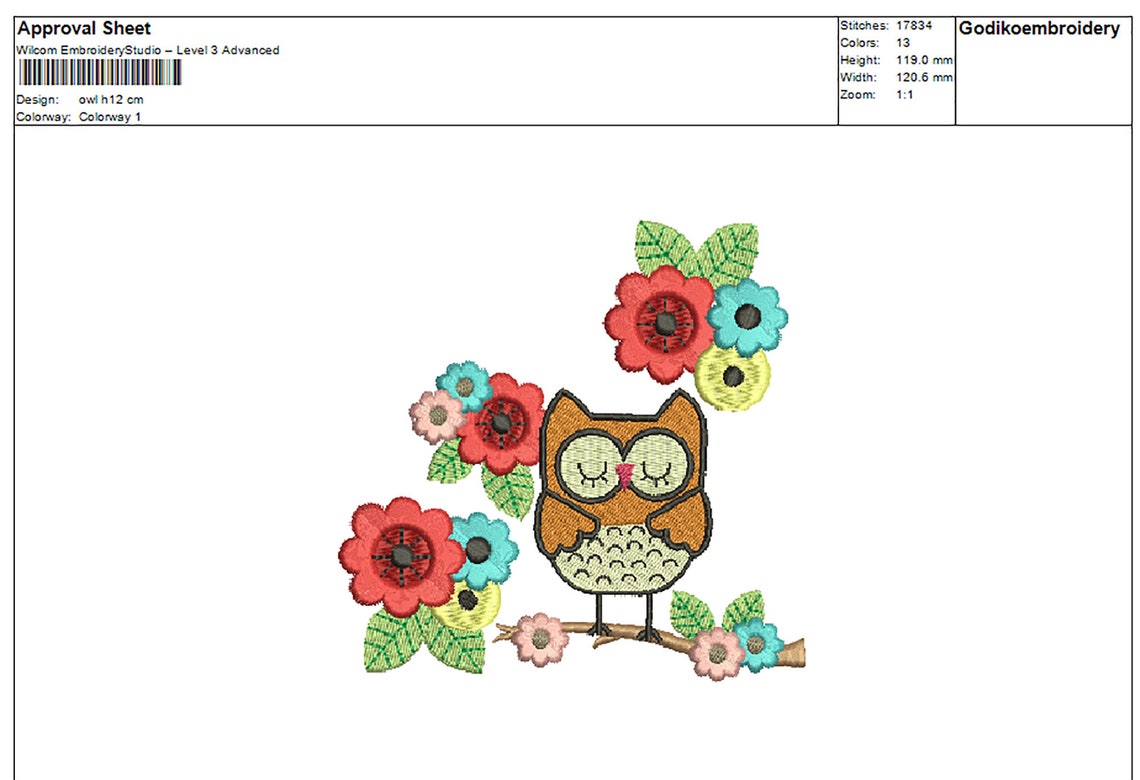 Owl-machine Embroidery Design-3 Sizes-instant Download - Etsy