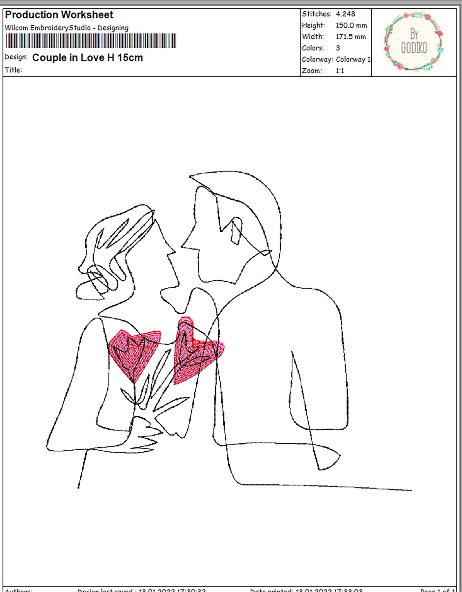 Couple in Love Machine Embroidery Design 4 Sizes - Etsy