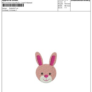 Rabbit Machine Embroidery Design- 3 Sizes - Etsy