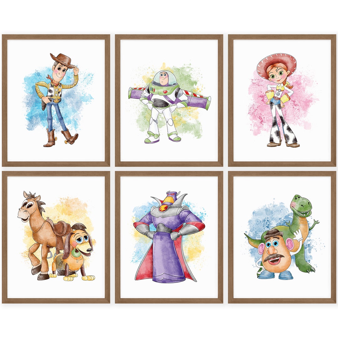 Nistio™ Toy Story Prints, Toy Story Wall Decor, Toy Story Poster, Woody ...