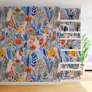 Colorful Walls Wallpaper Wall Decor - Etsy