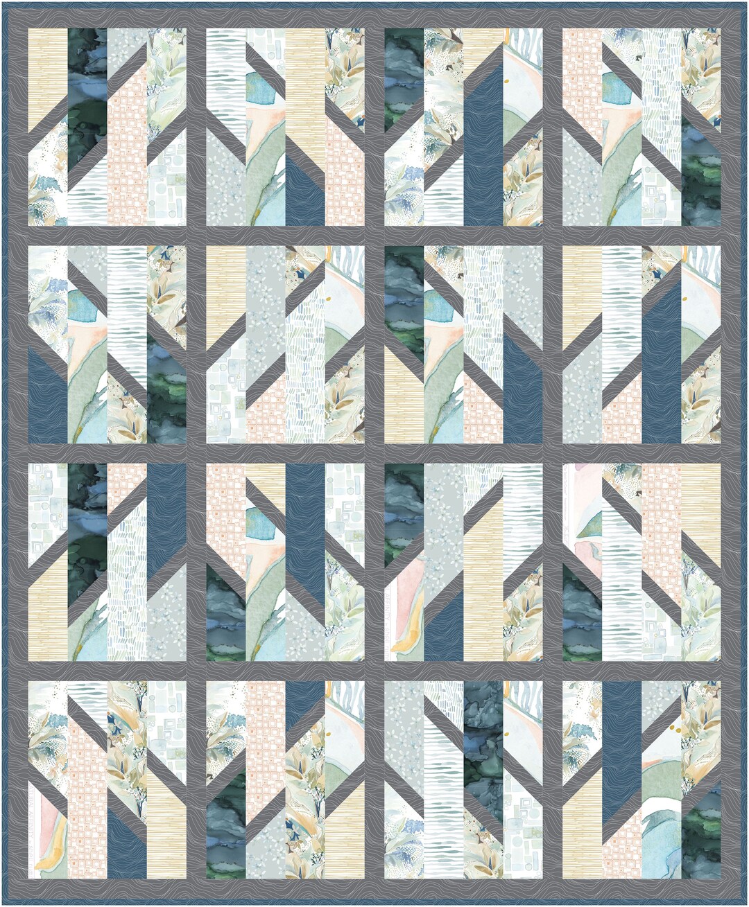 Sea Glass Collection Quilt Kit - Etsy