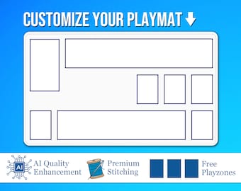 2-player One Piece Card Game Playmat With Custom Field Zones ...