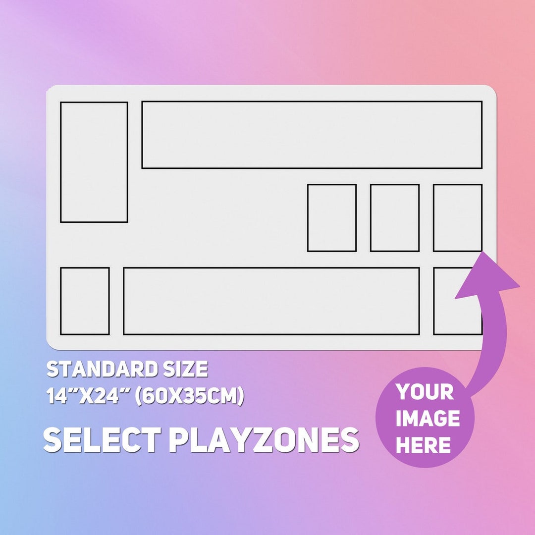 One CUSTOM Playmat WITH Piece of Art Playzones - Etsy