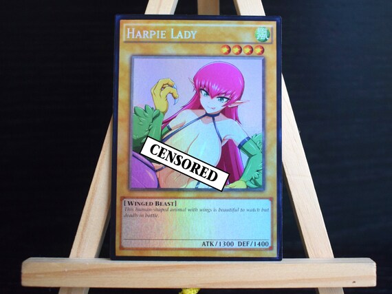 Harpie Lady Yugioh Holo Orica Proxy Sexy Custom Card Nsfw Etsy