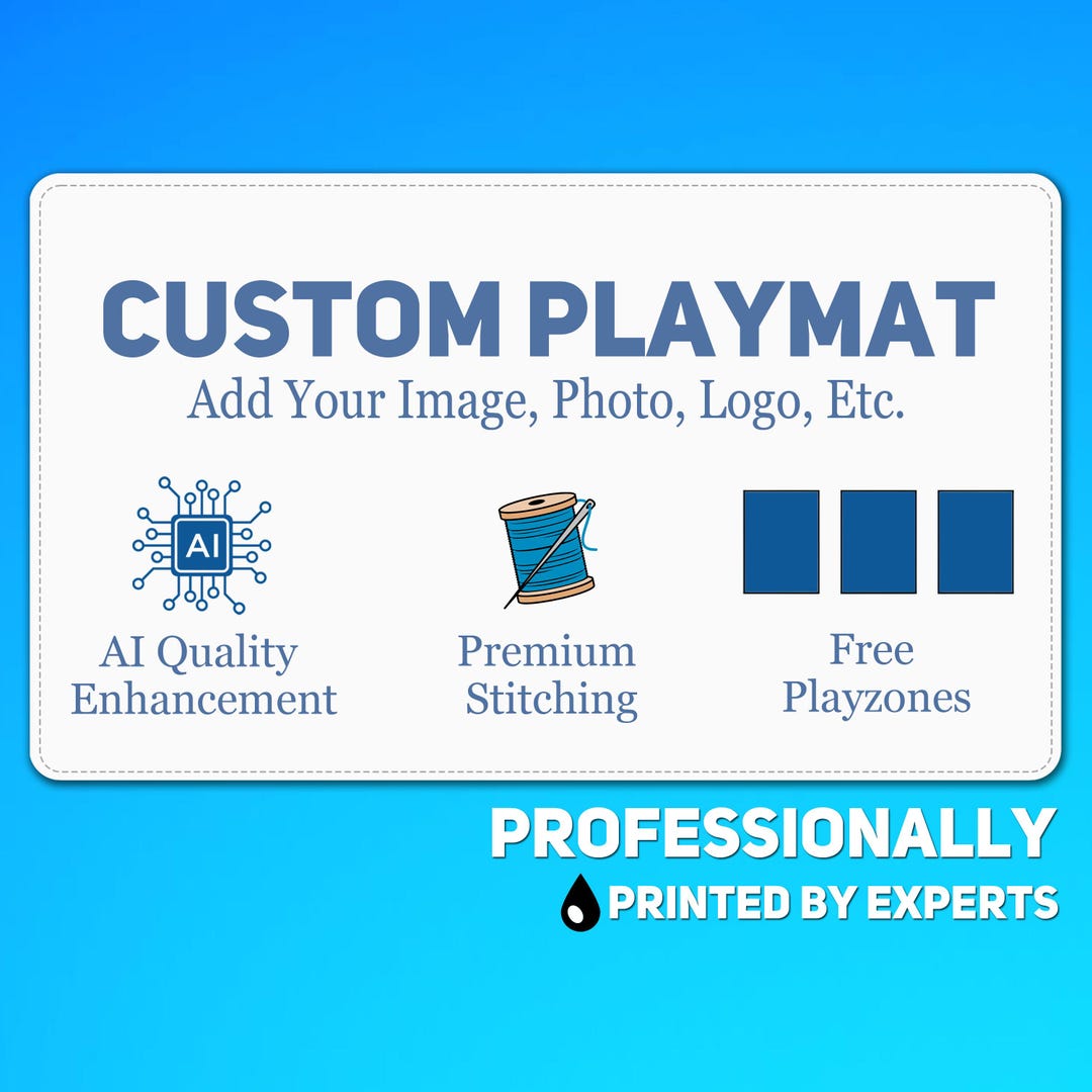 Your CUSTOM Playmat 14x24 / 35X60 Cm All Images Accepted Durable ...