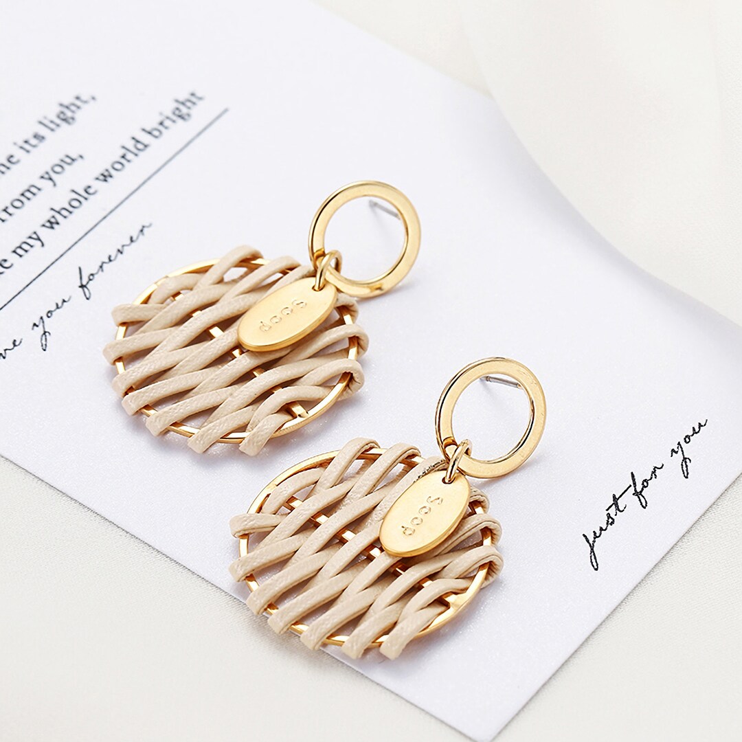 Asian Trending Earring, Drop Plait Web Earring, Bohemia Braided Earring ...