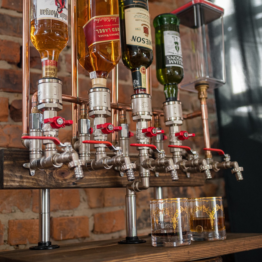 Dispenser for Alcohol - Cocktails Mixer - Home Bar Liquor Stand ...