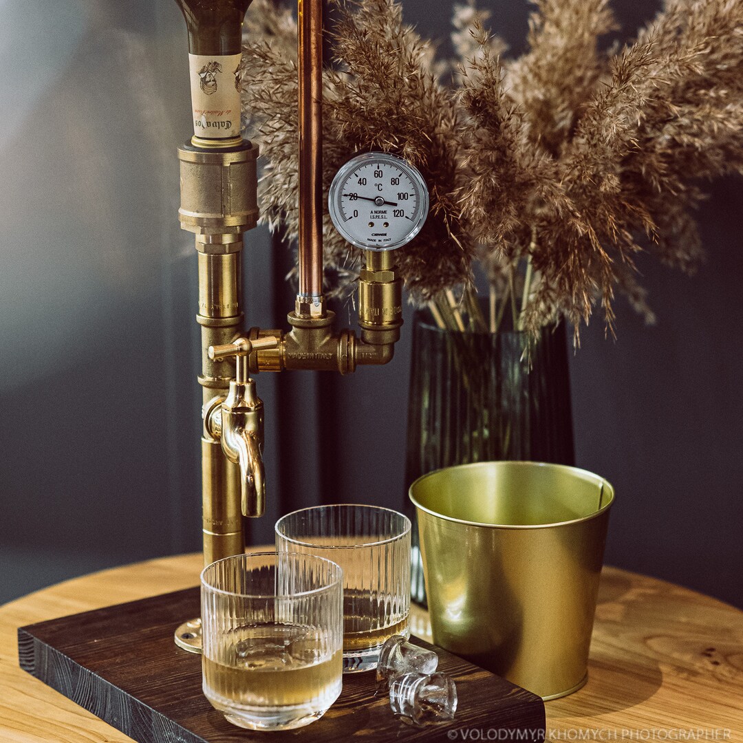 Steampunk Whiskey Dispenser - Distinctive Home Bar Addition, Memorable ...