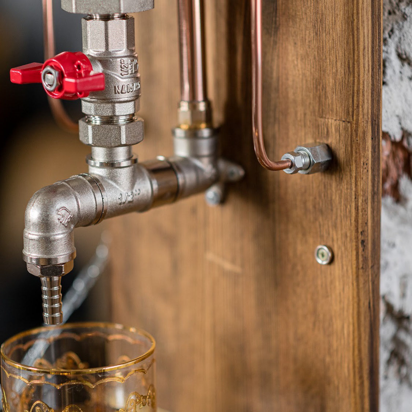 Wall Dispenser for Alcohol Whiskey Stand for Home Bar - Etsy