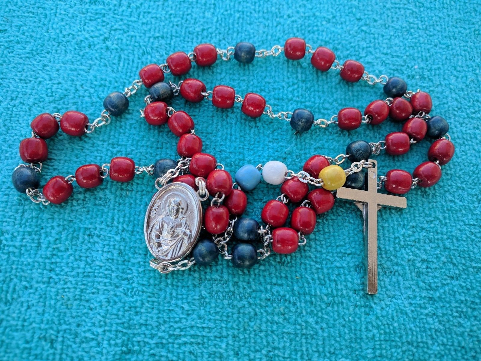 Holy Souls in Purgatory Rosary | 13 Virtues of Mary | Handmade Wood ...
