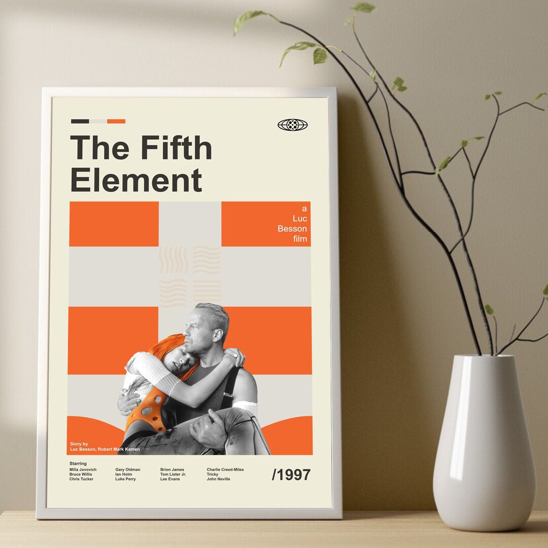 The Fifth Element Movie Poster, Movie Wall Art Digital Print, Custom ...