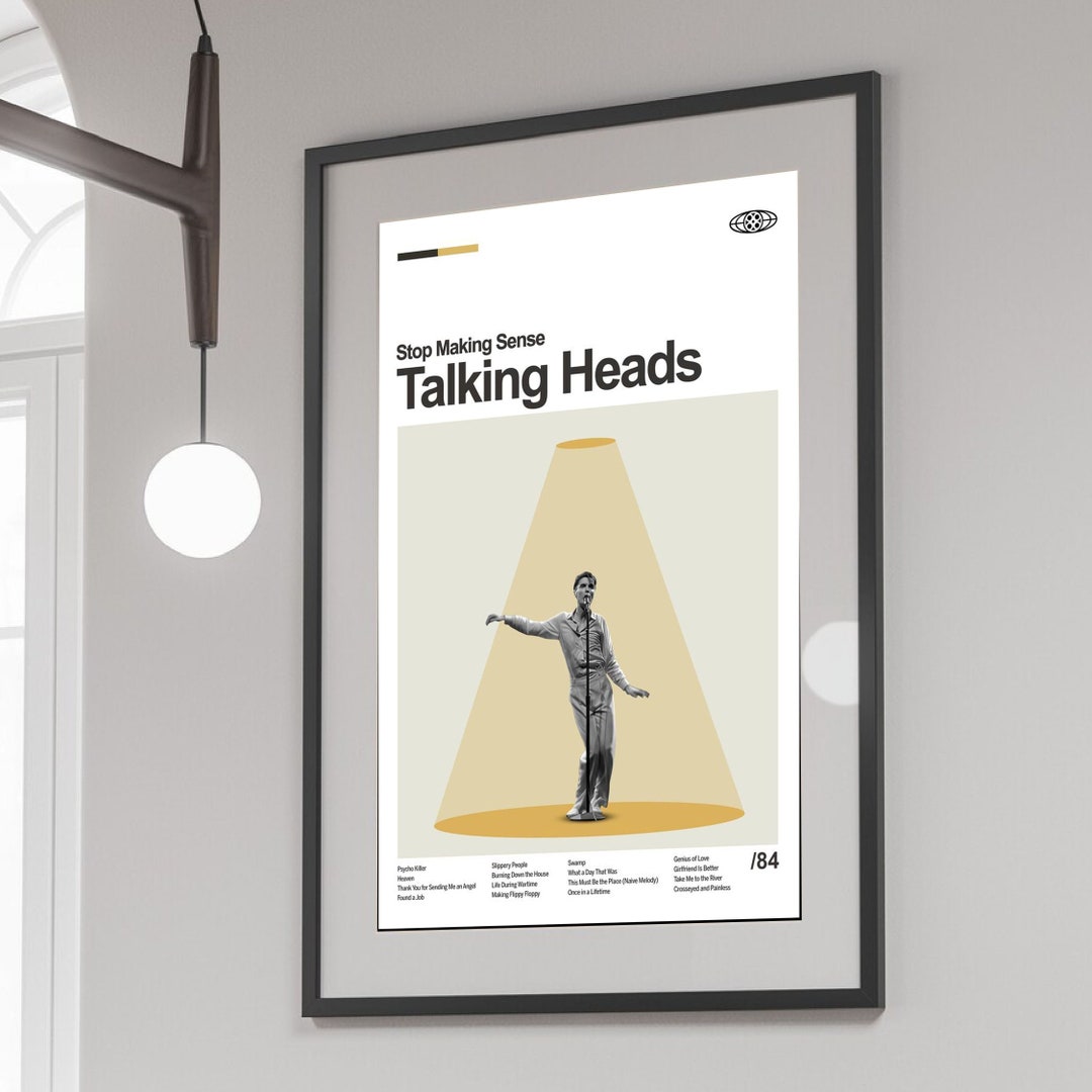 Stop Making Sense Movie Poster, Movie Wall Art Digital Print, Custom ...