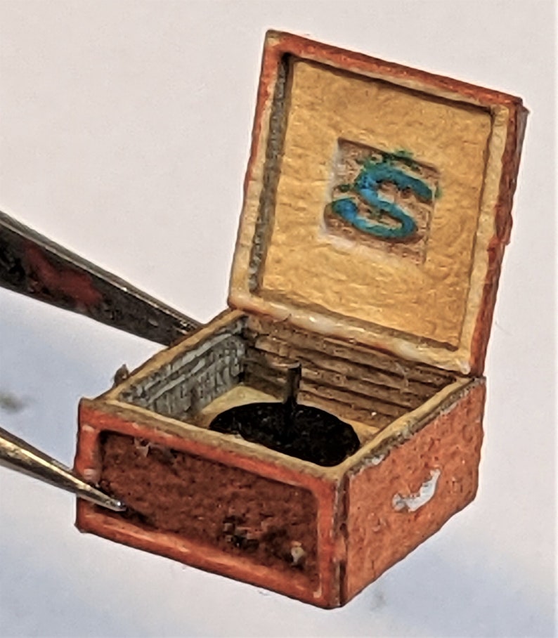 Quarter-inch Mid-century Square Record Player and disc - Etsy