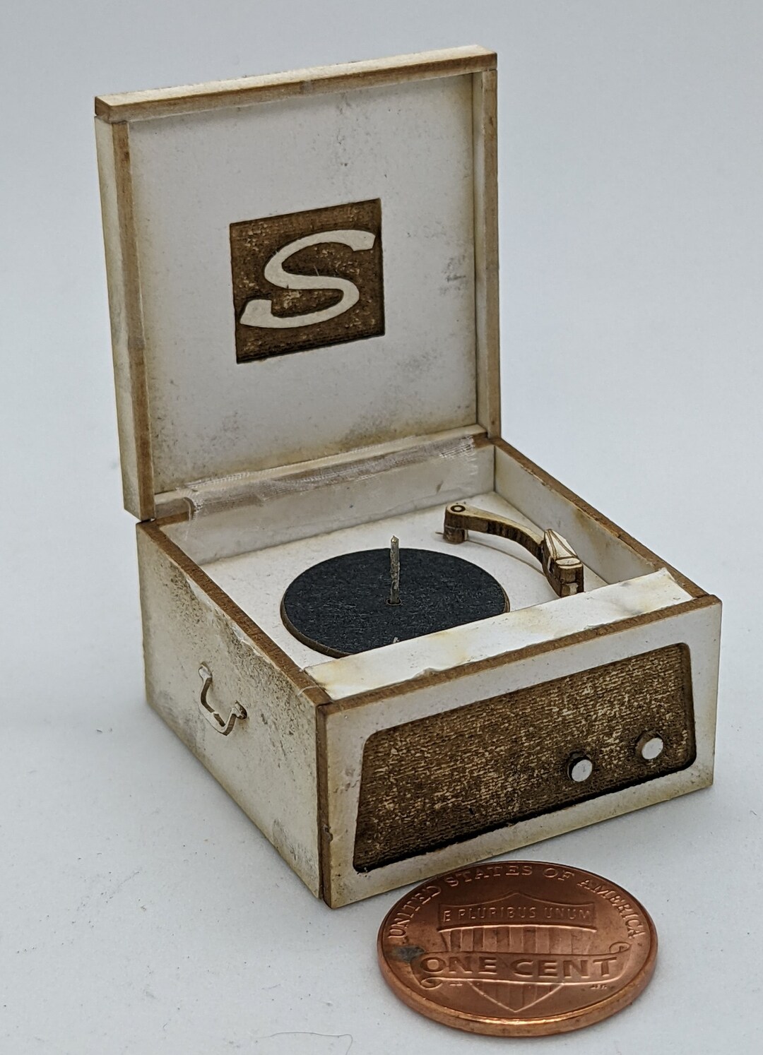 1" Scale Square Portable Record Player Kit - Etsy