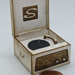 1" Scale Square Portable Record Player Kit - Etsy