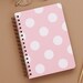 Polka Dot Weekly Planner, Pink Polka Dot Undated Planner, Pink Weekly ...