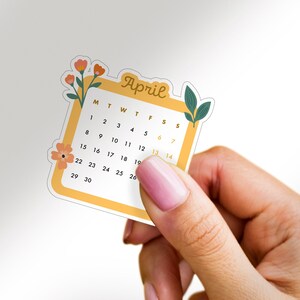Monthly Calendar Stickers for DIY Planners Diaries Journals. - Etsy