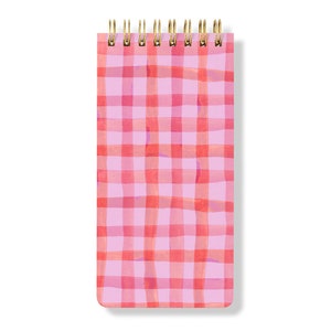 CHECKERED SPIRAL NOTEPAD Hardcover Spiral - Etsy