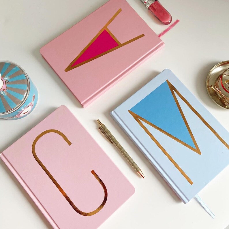 Monogram Notebook I Initial Notebook Personalised Luxury - Etsy UK
