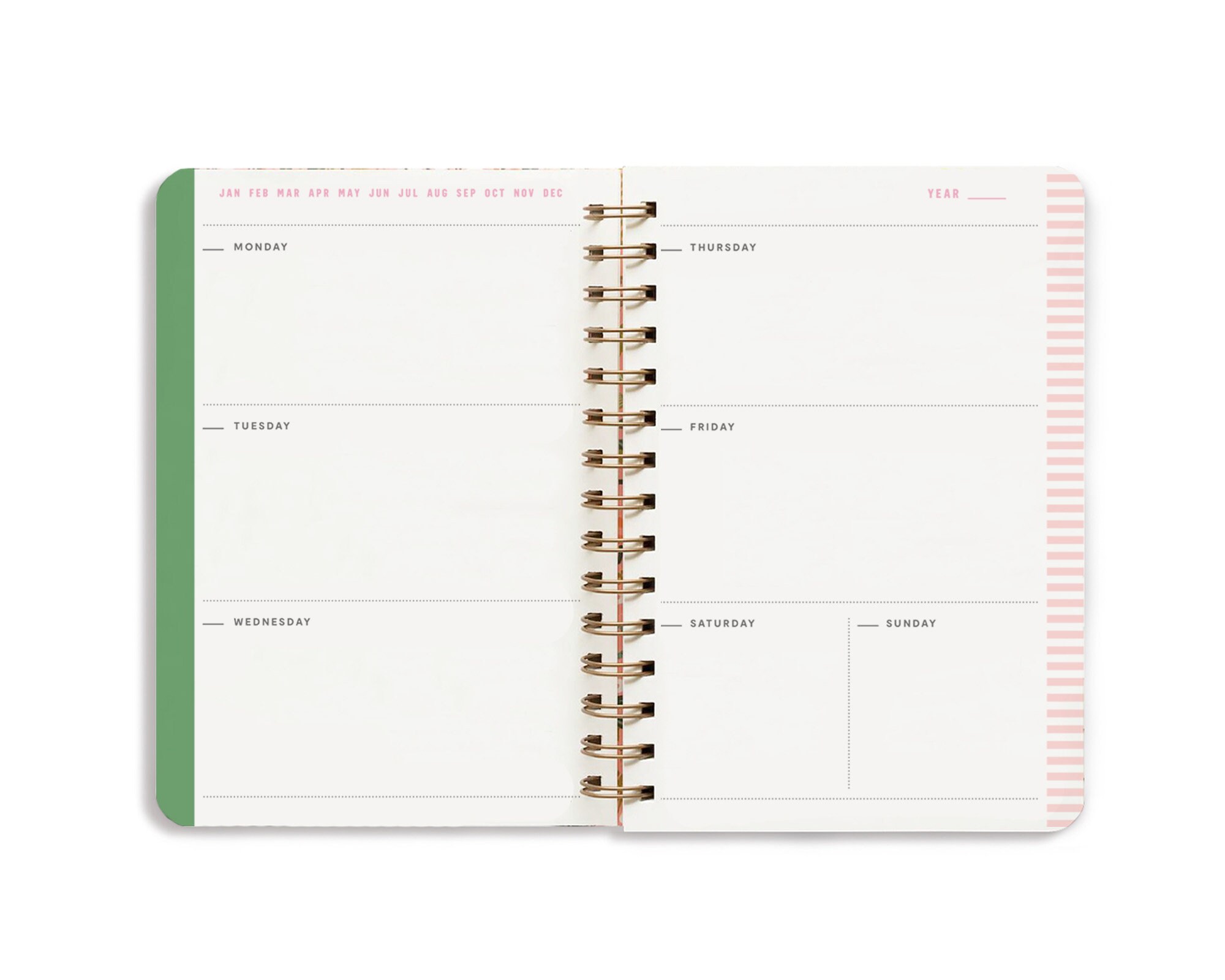 Weekly Planner Pink Floral Diary Undated Weekly Planner | Etsy UK