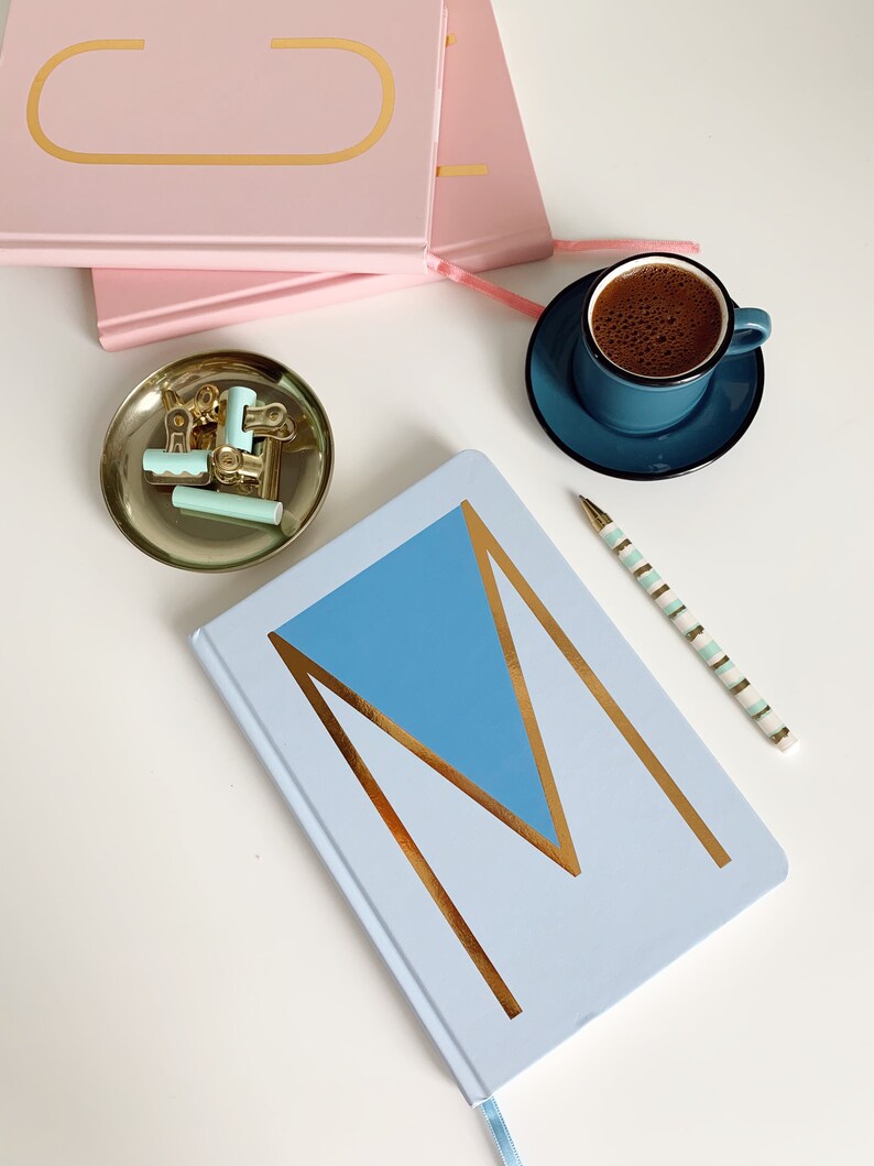 Monogram Notebook I Initial Notebook Personalised Luxury - Etsy UK