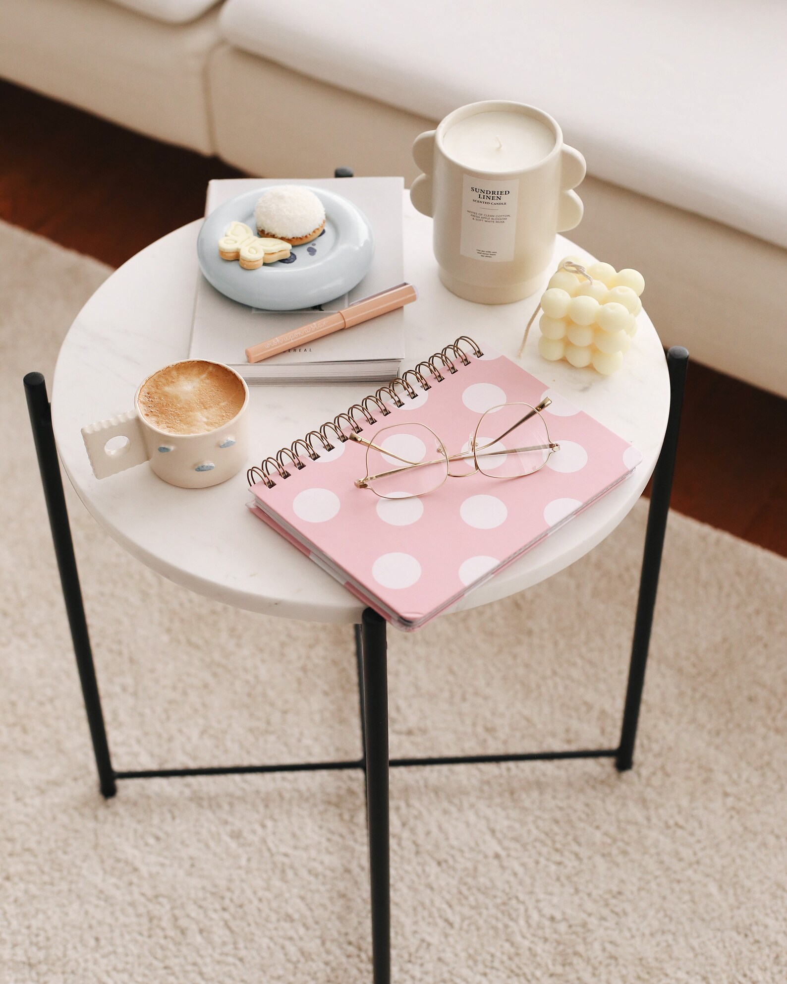 Polka Dot Weekly Planner, Pink Polka Dot Undated Planner, Pink Weekly ...