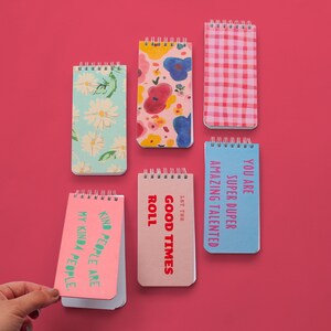 CHECKERED SPIRAL NOTEPAD Hardcover Spiral - Etsy