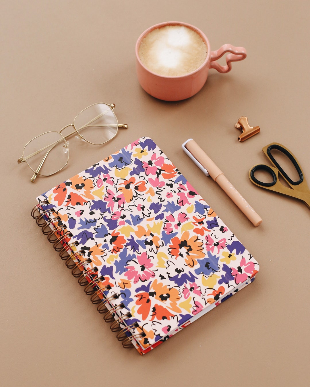 Weekly Planner, Pink Floral Diary, Undated Weekly Planner, Weekly ...