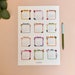 Monthly Calendar Stickers for DIY Planners Diaries Journals. - Etsy