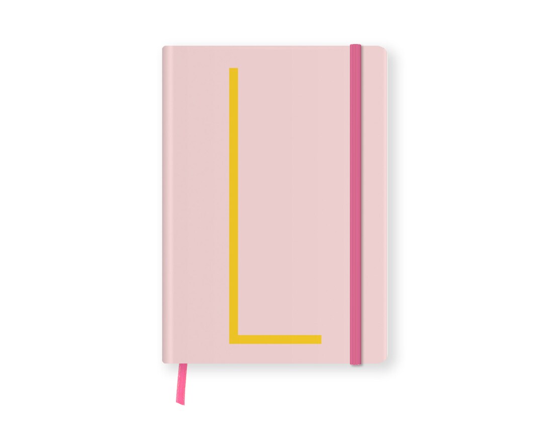 Monogram Notebook L Initial Notebook Personalised Luxury - Etsy